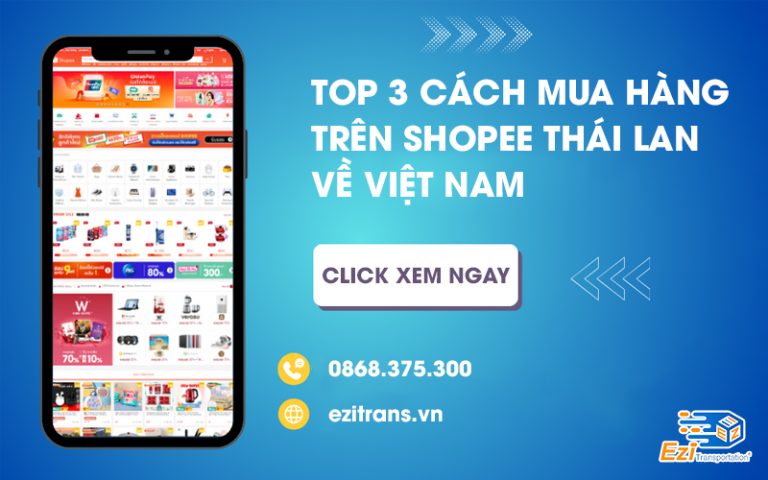 Top 3 cách mua hàng trên Shopee Thái Lan về Việt Nam